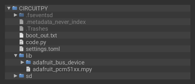 CircuitPython - I2C Mode | Adafruit PCM5122 I2S DAC | Adafruit Learning System